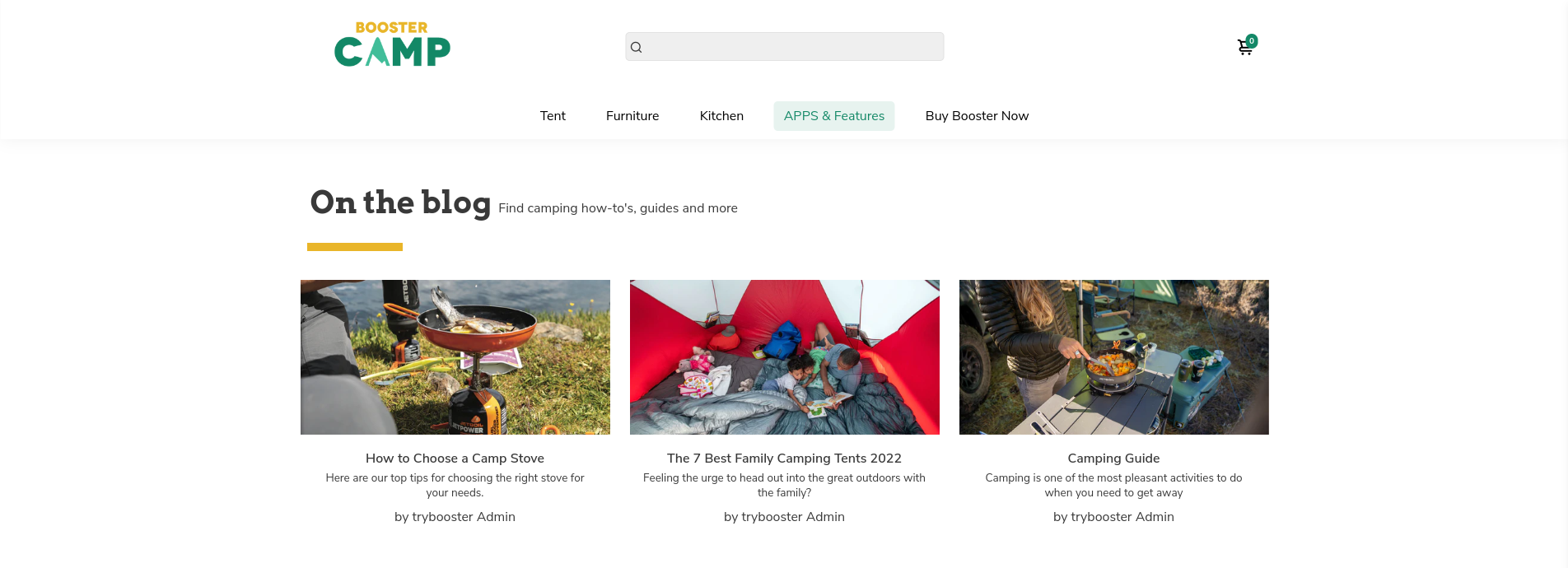 Blog cards theme settings